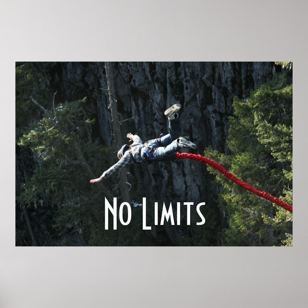 No Limits Bungee Jumping Poster | Zazzle