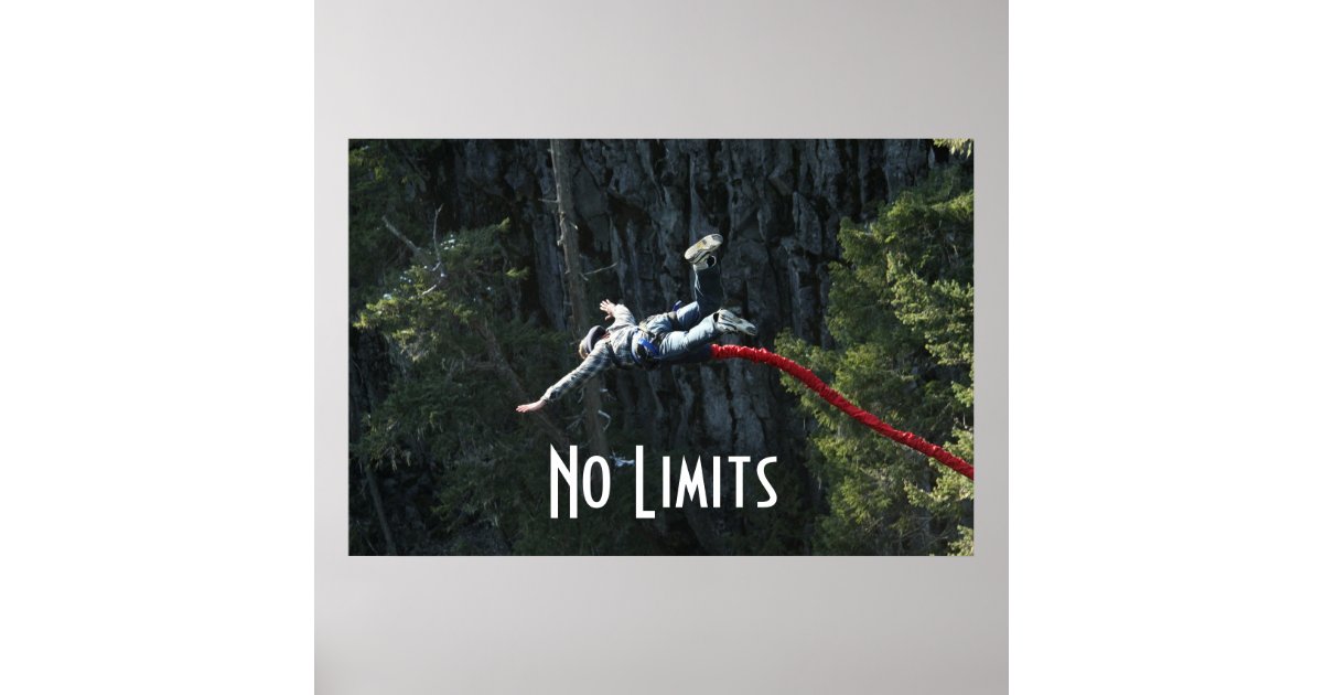 No Limits Bungee Jumping Poster | Zazzle