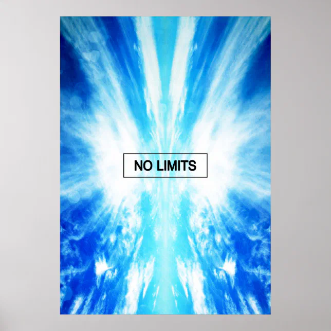 No limits poster | Zazzle
