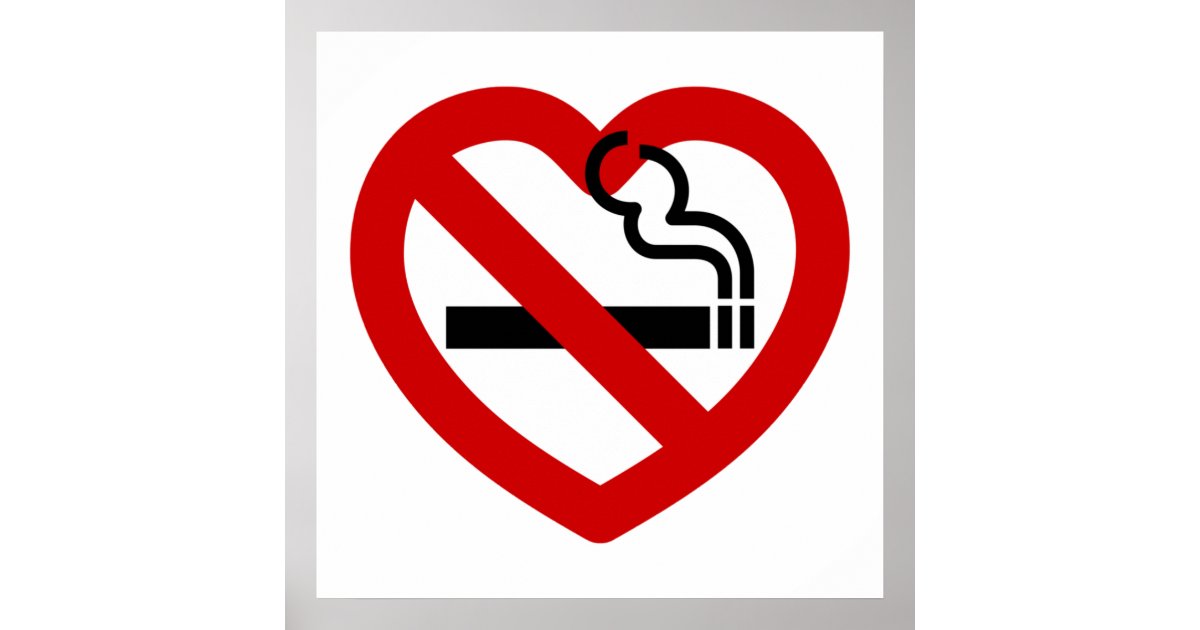 No Love For Smoking Sign | Zazzle