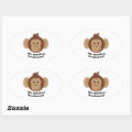 No Monkey Business Oval Sticker | Zazzle