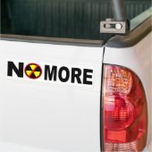 No More Anti Nuclear Slogan Bumper Sticker | Zazzle