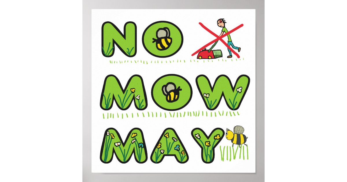 No Mow May Poster | Zazzle