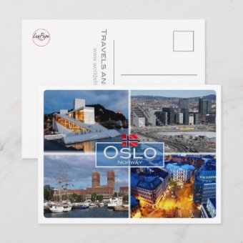 NO Norway - Oslo - Postcard | Zazzle