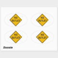 No Outlet, Traffic Warning Sign, USA Oval Sticker | Zazzle
