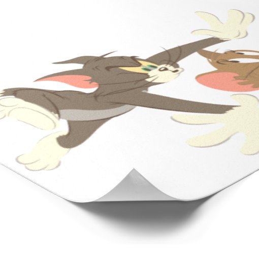 No-Outline Tom And Jerry Chase Poster | Zazzle