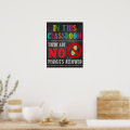 No Peanuts Allowed School Poster | Zazzle