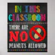 No Peanuts Allowed School Poster | Zazzle