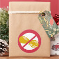 No Peanuts Food Allergy Alert Stickers | Zazzle