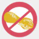No Peanuts Food Allergy Alert Stickers | Zazzle