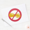 No Peanuts Food Allergy Alert Stickers | Zazzle