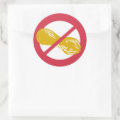No Peanuts Food Allergy Alert Stickers | Zazzle
