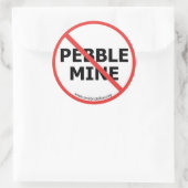 No Pebble Mine Sticker | Zazzle