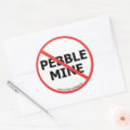 No Pebble Mine Sticker | Zazzle