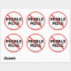 No Pebble Mine Sticker | Zazzle