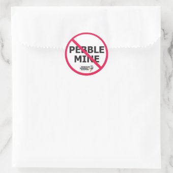 No Pebble Sticker | Zazzle