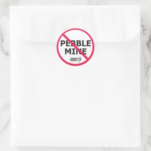 No Pebble Sticker | Zazzle