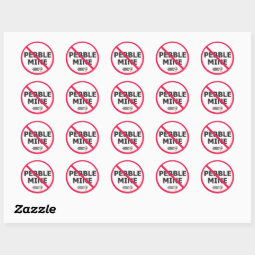 No Pebble Sticker | Zazzle