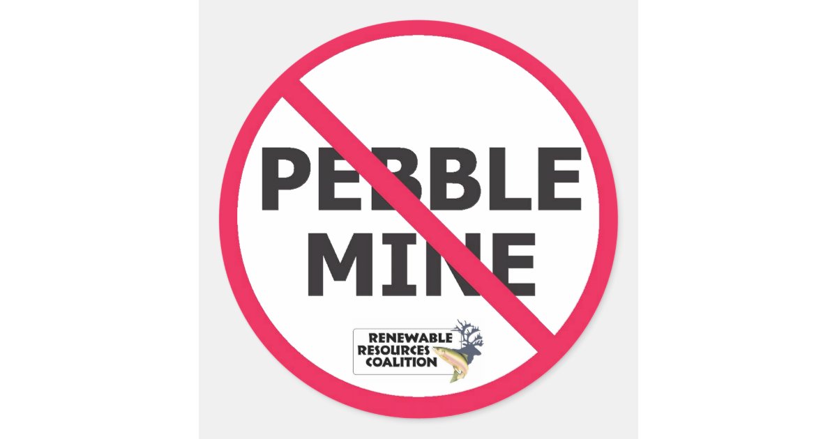No Pebble Sticker | Zazzle