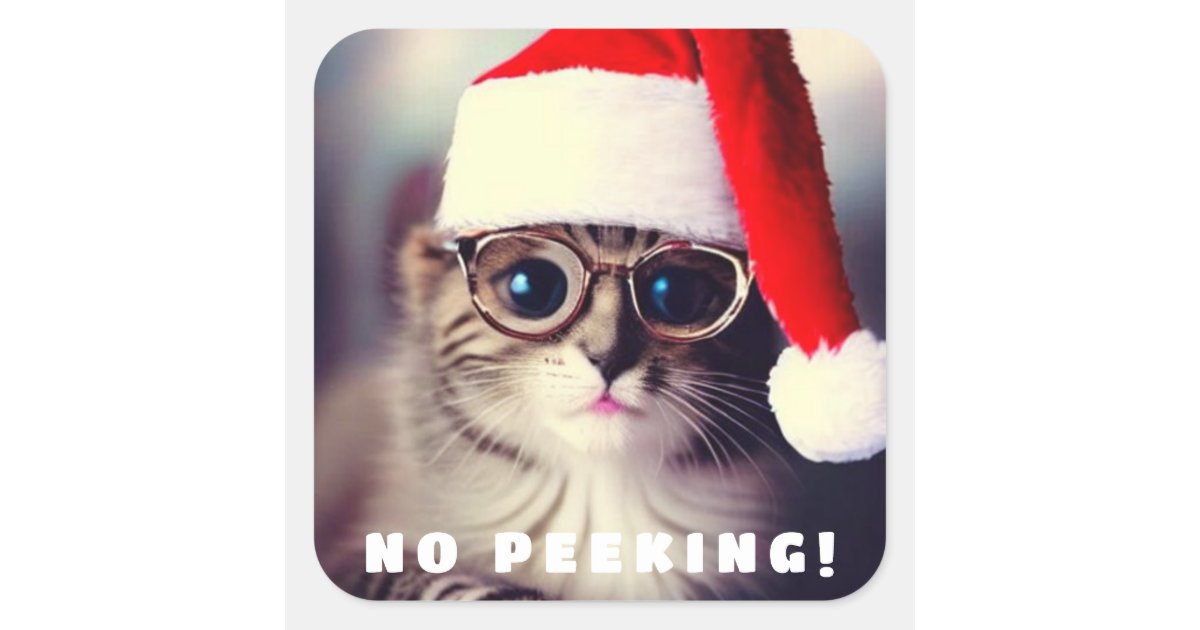 No Peeking Classic Round Sticker | Zazzle
