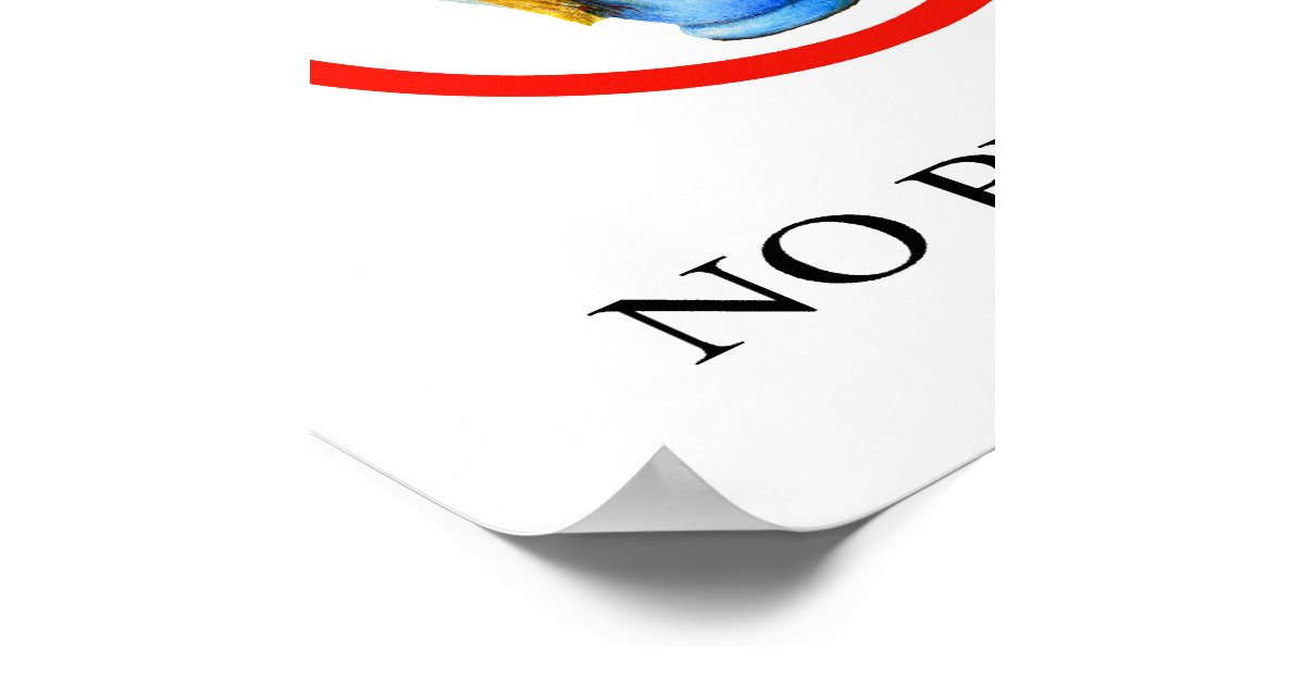 No Perfume Sign, Hand Drawn Poster | Zazzle