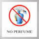 No Perfume Sign, Hand Drawn Poster | Zazzle