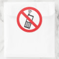 No Phone Allowed Classic Round Sticker | Zazzle