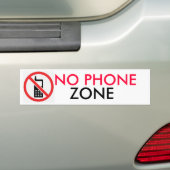 NO PHONE ZONE BUMPER STICKER | Zazzle
