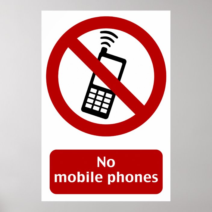 NO PHONE ZONE Sign | Zazzle.com