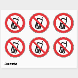 No phones cellphones allowed Stickers | Zazzle