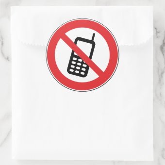 No phones cellphones allowed Stickers | Zazzle