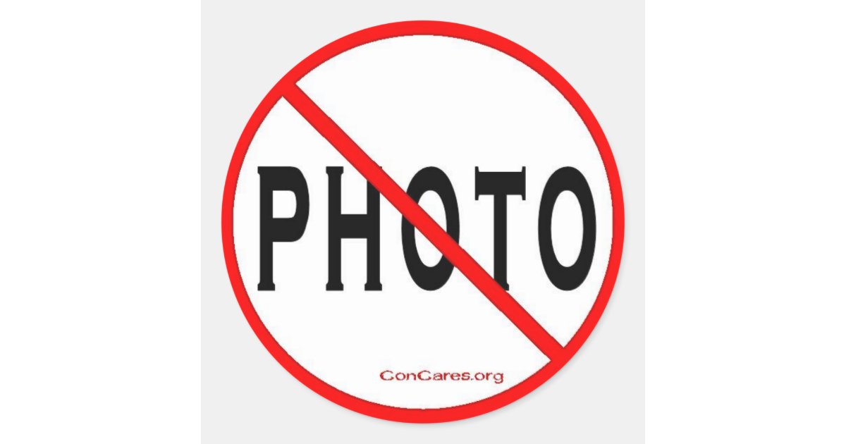 No Photo-3 inch Stickers-Sheet of 6 Classic Round Sticker | Zazzle