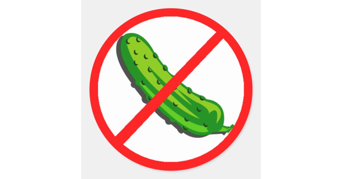 No Pickle Classic Round Sticker | Zazzle.com