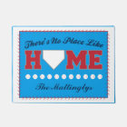 Baseball Family Home Plate Name and Year Doormat | Zazzle.com