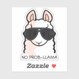No Prob-Llama Sticker | Zazzle