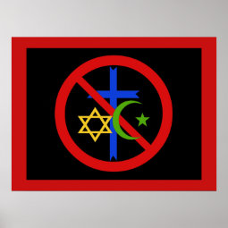 No Religion Poster | Zazzle