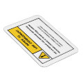 "No Search Without A Warrant" magnet sign | Zazzle