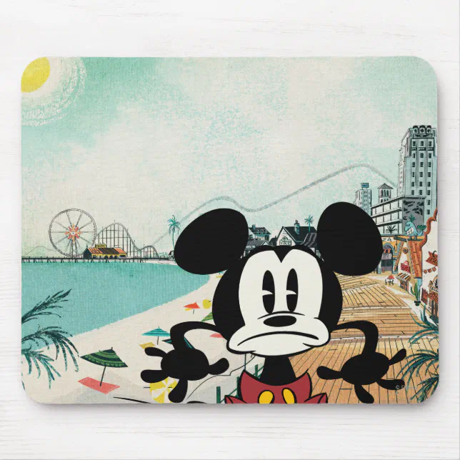 No Service | Alarmed Mickey Mouse Pad | Zazzle