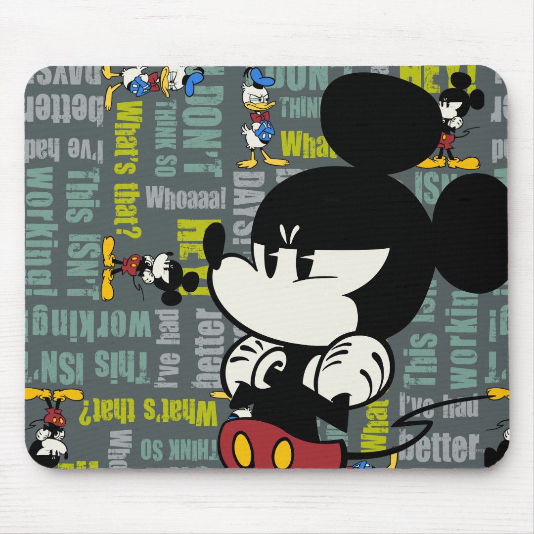 No Service | Upset Mickey Mouse Pad | Zazzle