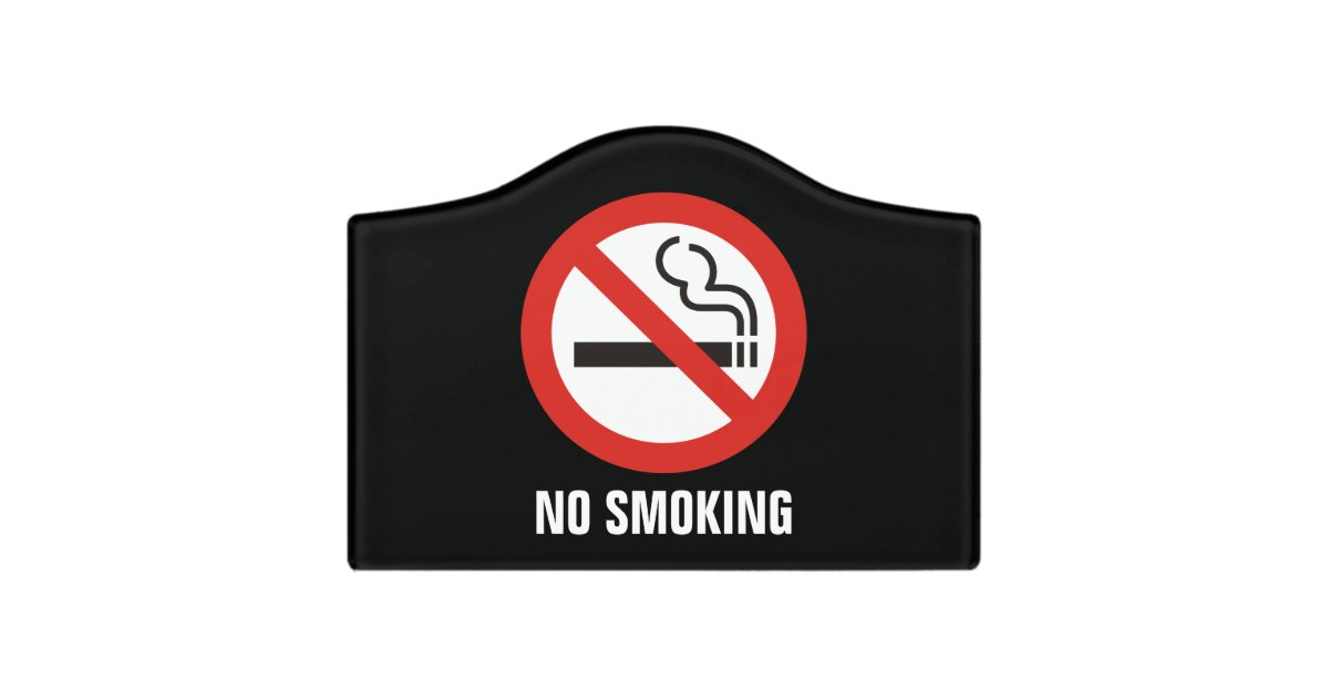 No Smoking Door Sign | Zazzle
