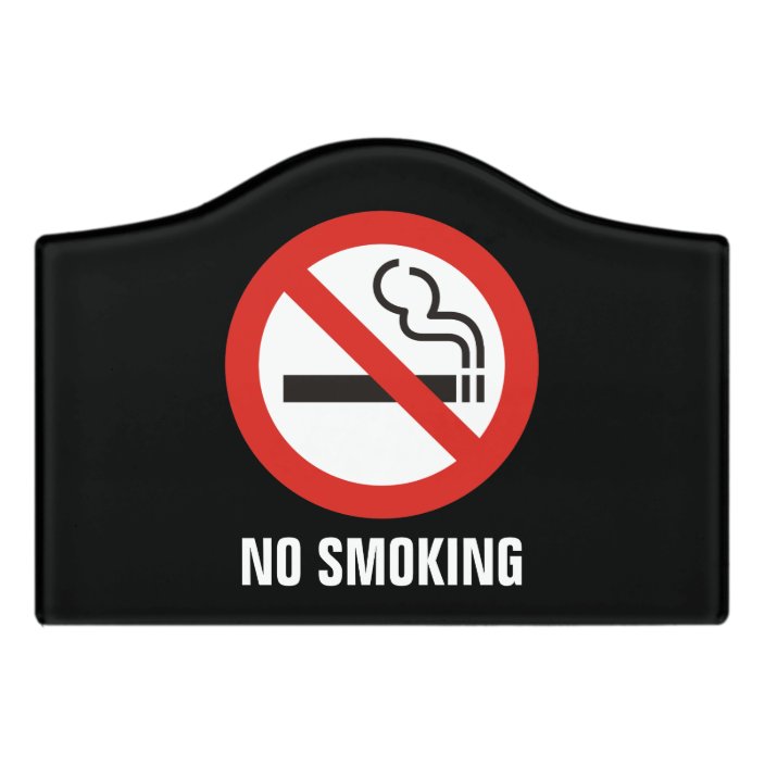 No Smoking Door Sign | Zazzle.com