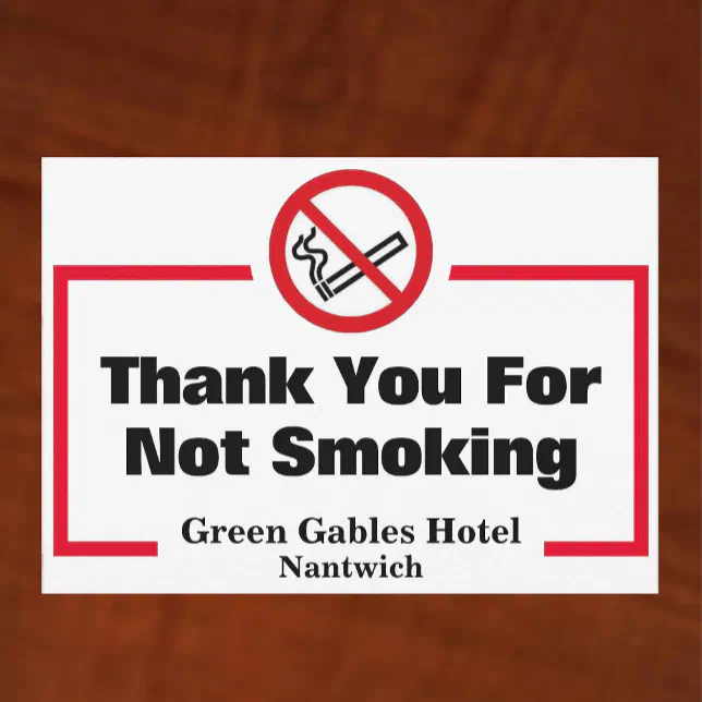 No Smoking - Thank You for Not Smoking Card | Zazzle