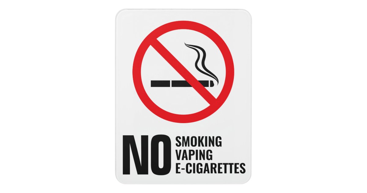 No smoking wall or door sign | Zazzle