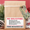 No Soliciting door sticker / door sign | Zazzle