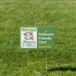 No Spray -Pollinator Friendly Yard Sign | Zazzle