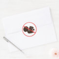 No Squirrels Anti-Squirrel Protest Classic Round Sticker | Zazzle