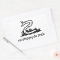 No Step The Snek Rectangular Sticker | Zazzle