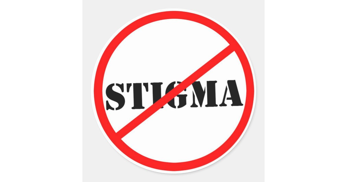 No Stigma Large Sticker | Zazzle