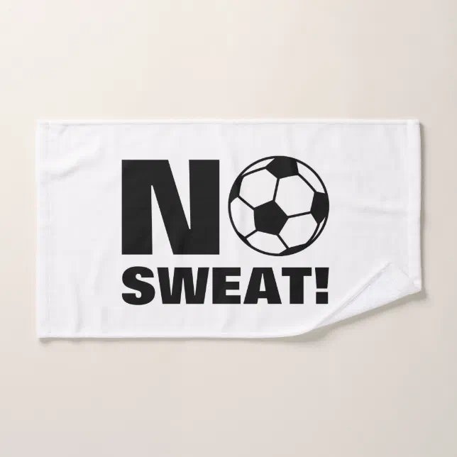 No sweat sports hand towel gift for soccer player | Zazzle