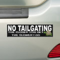 No Tailgating Bumper Sticker | Zazzle